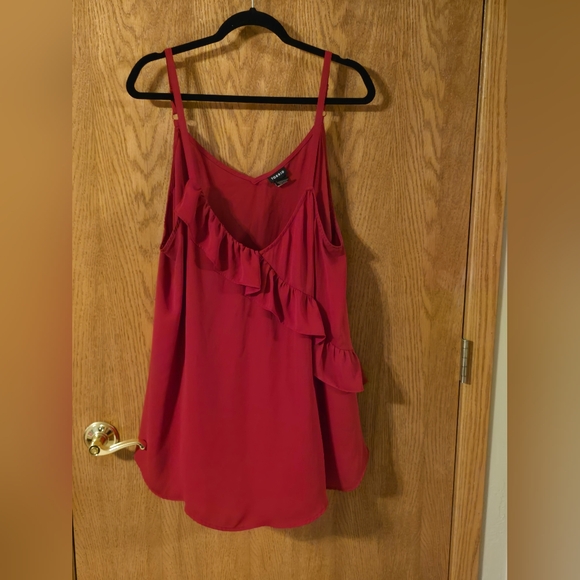 torrid | Tops | Torrid 3 3x Red Tank Adjustable Straps Worn Once | Poshmark